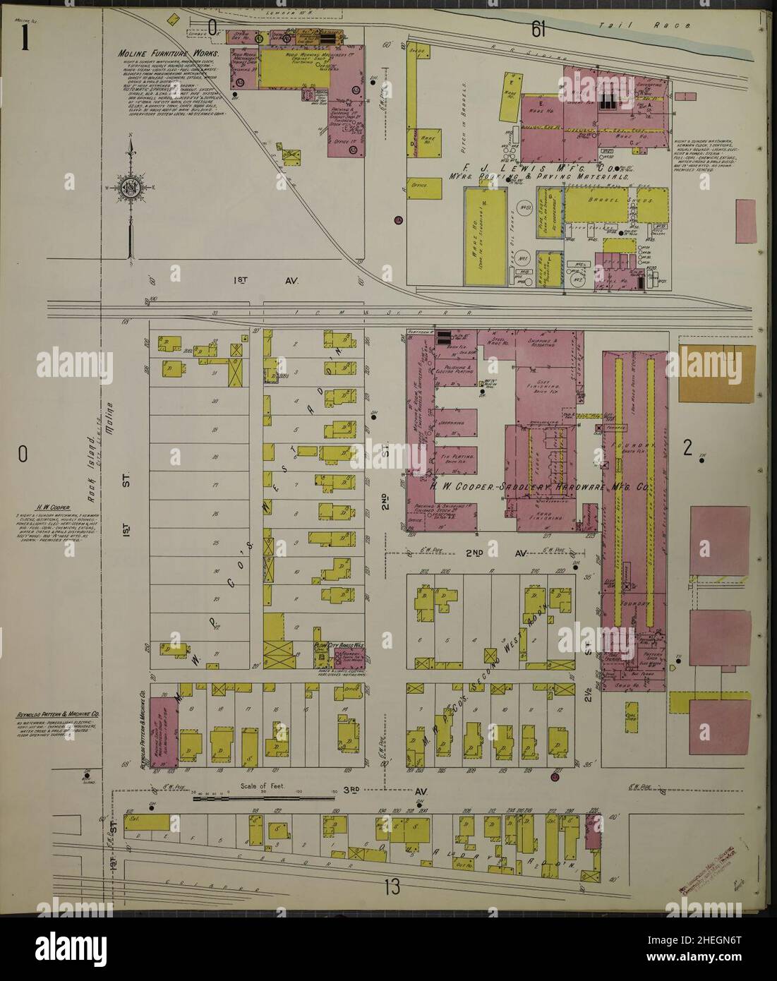 Moline map hi-res stock photography and images - Alamy