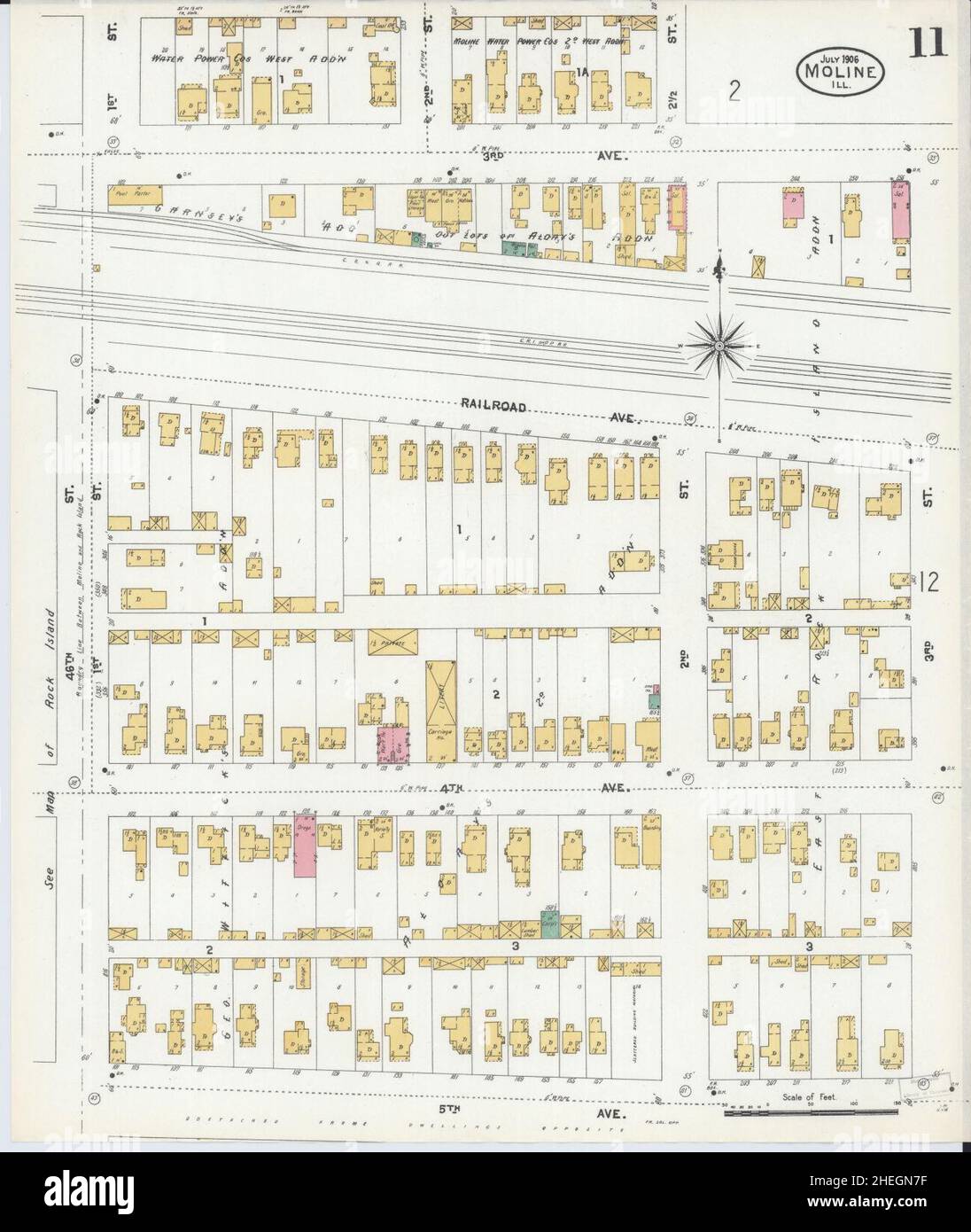 Moline map hi-res stock photography and images - Alamy