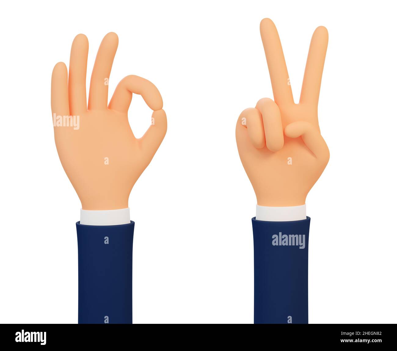 Victory gesture 3d cartoon hand. 3d hand gesture okay Stock Photo - Alamy Victory gesture 3d cartoon hand. 3d hand gesture okay Stock Photo - Alamy