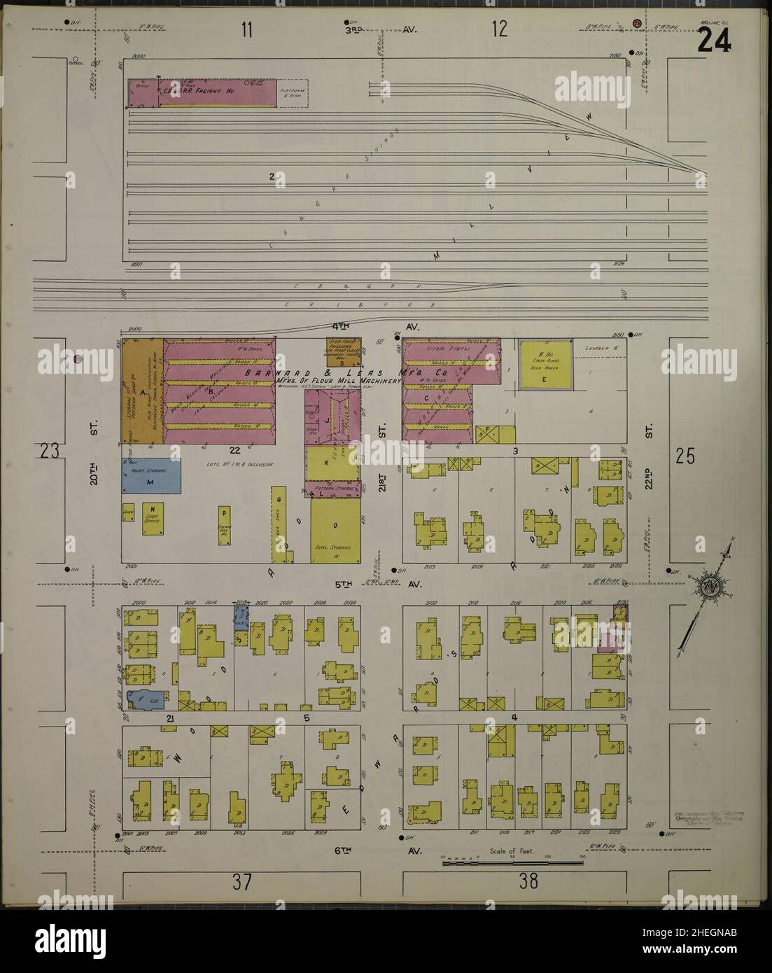 Moline map hi-res stock photography and images - Alamy