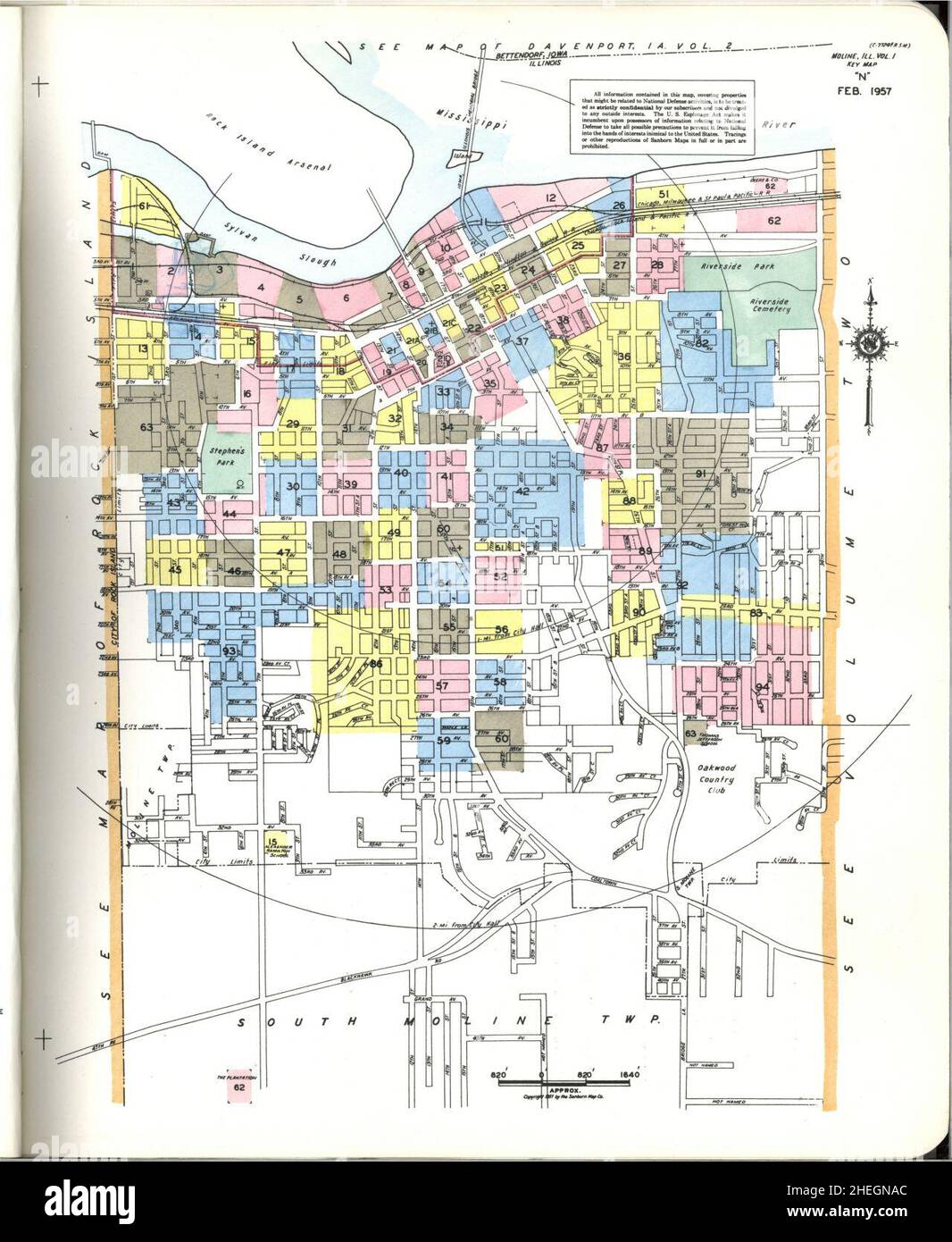 Sanborn Fire Insurance Map from Moline, Rock Island County, Illinois ...