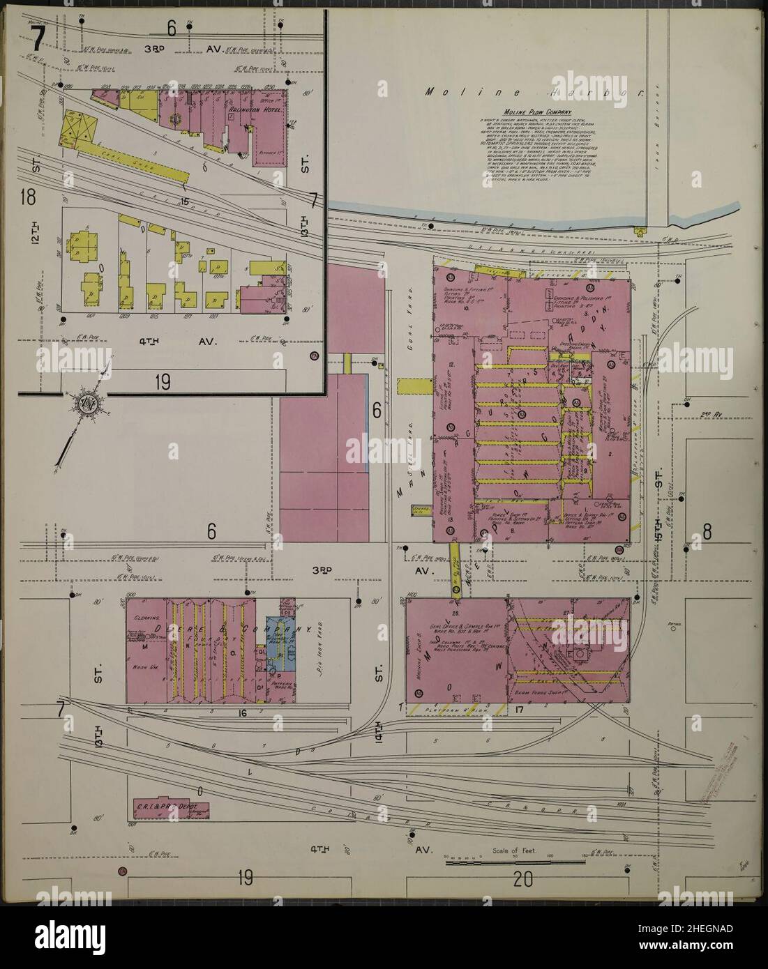 Moline map hi-res stock photography and images - Alamy
