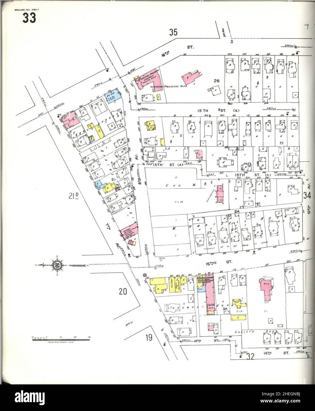 Moline map hi-res stock photography and images - Alamy