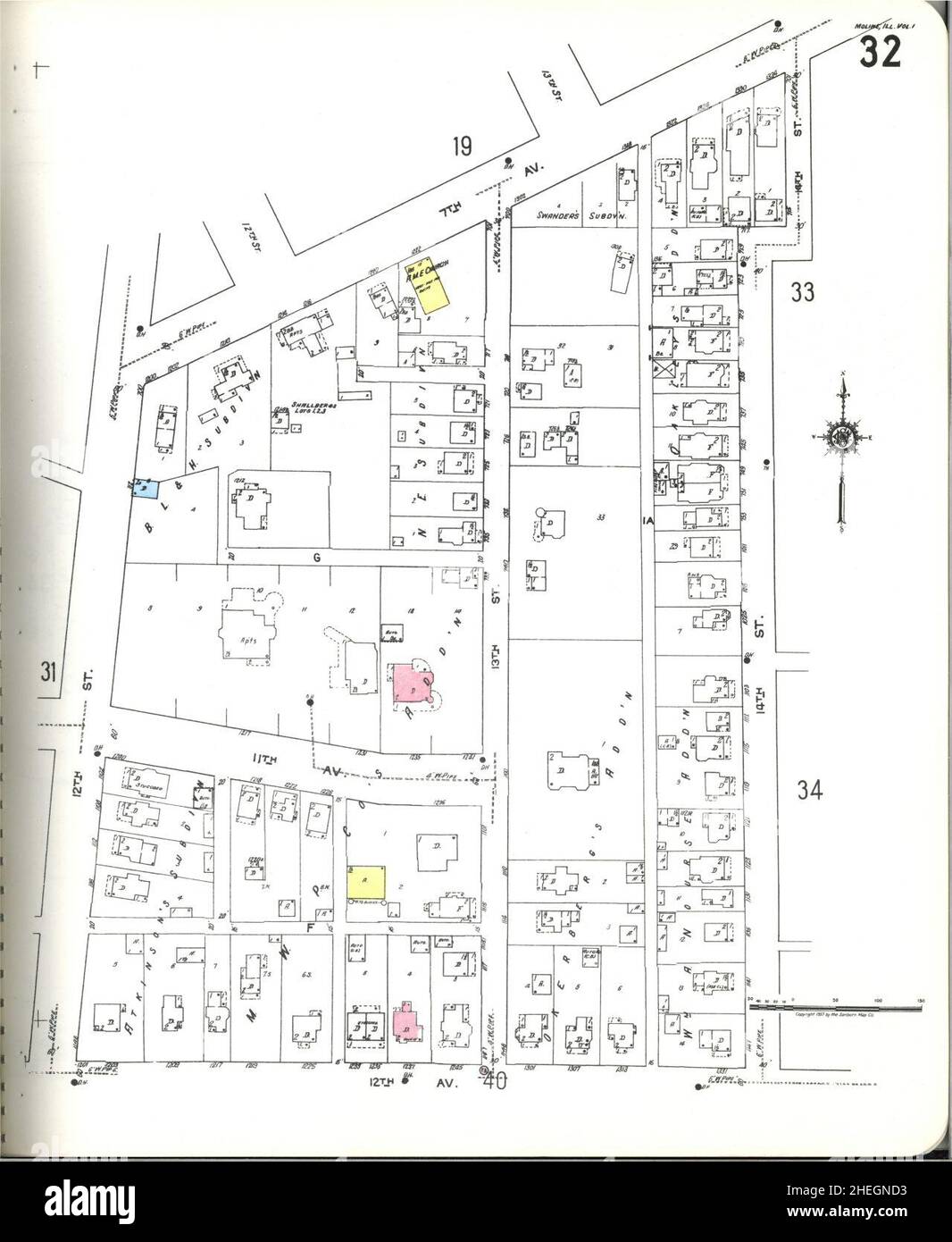 Moline map hi-res stock photography and images - Alamy