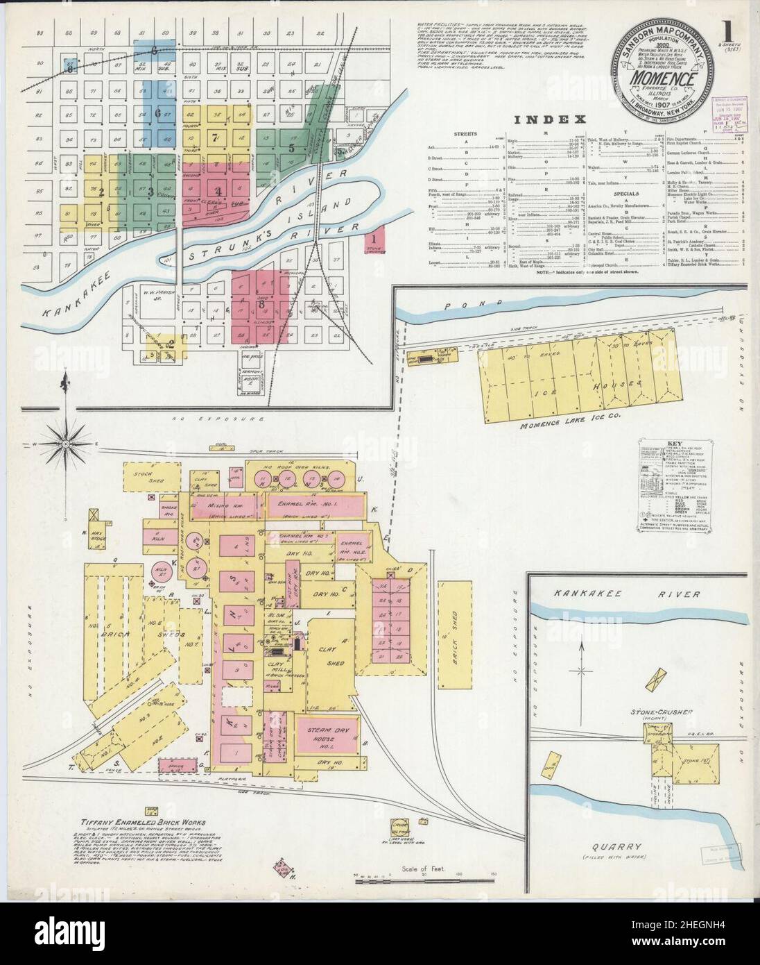 Kankakee illinois map hi-res stock photography and images - Alamy