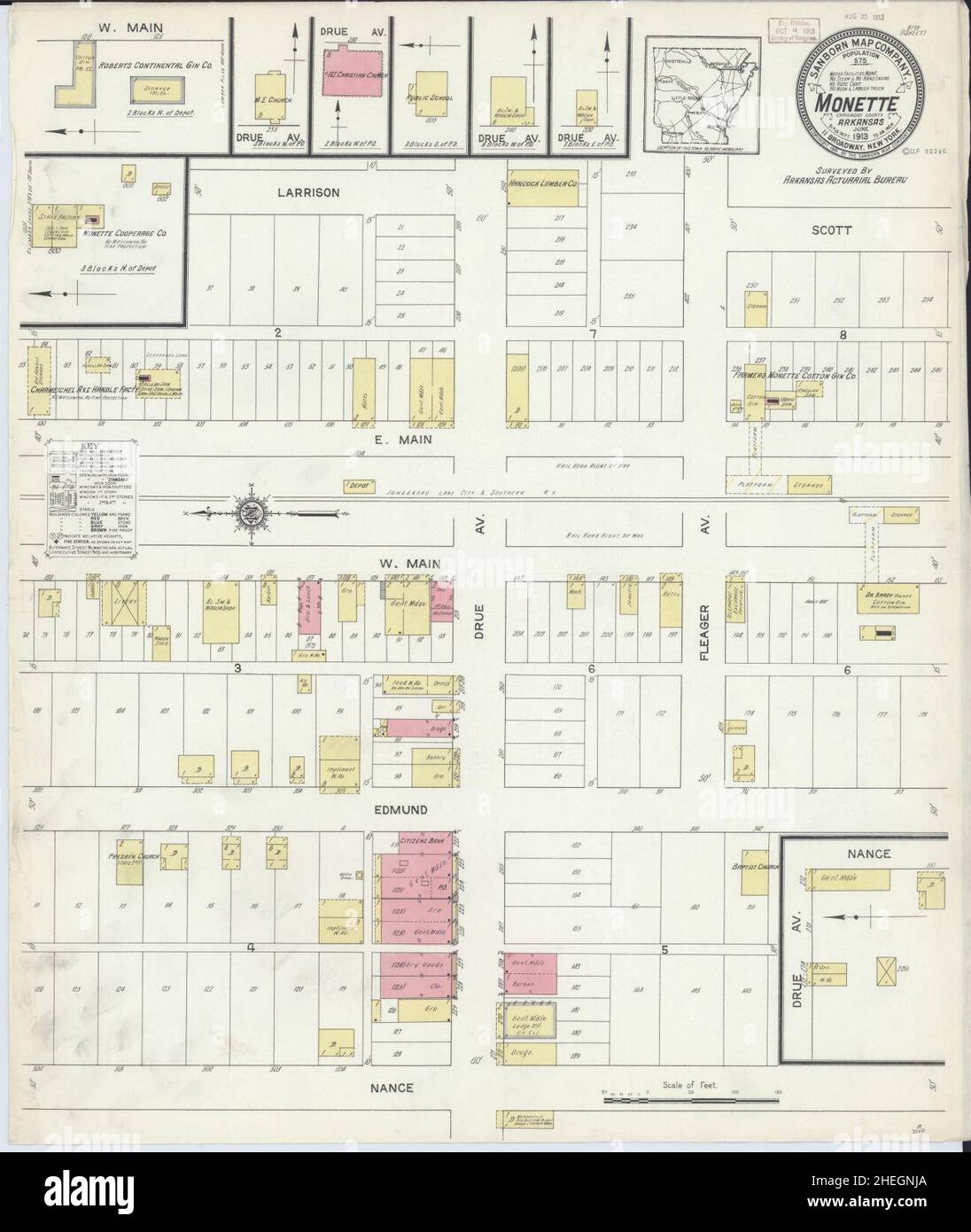Monette map hi-res stock photography and images - Alamy