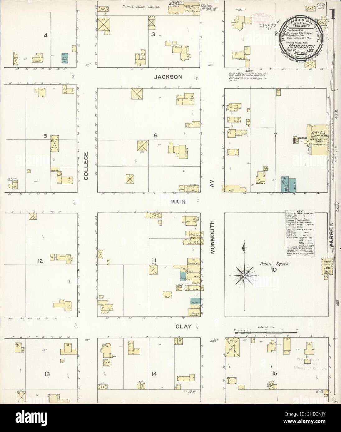 Map of monmouth oregon hi-res stock photography and images - Alamy