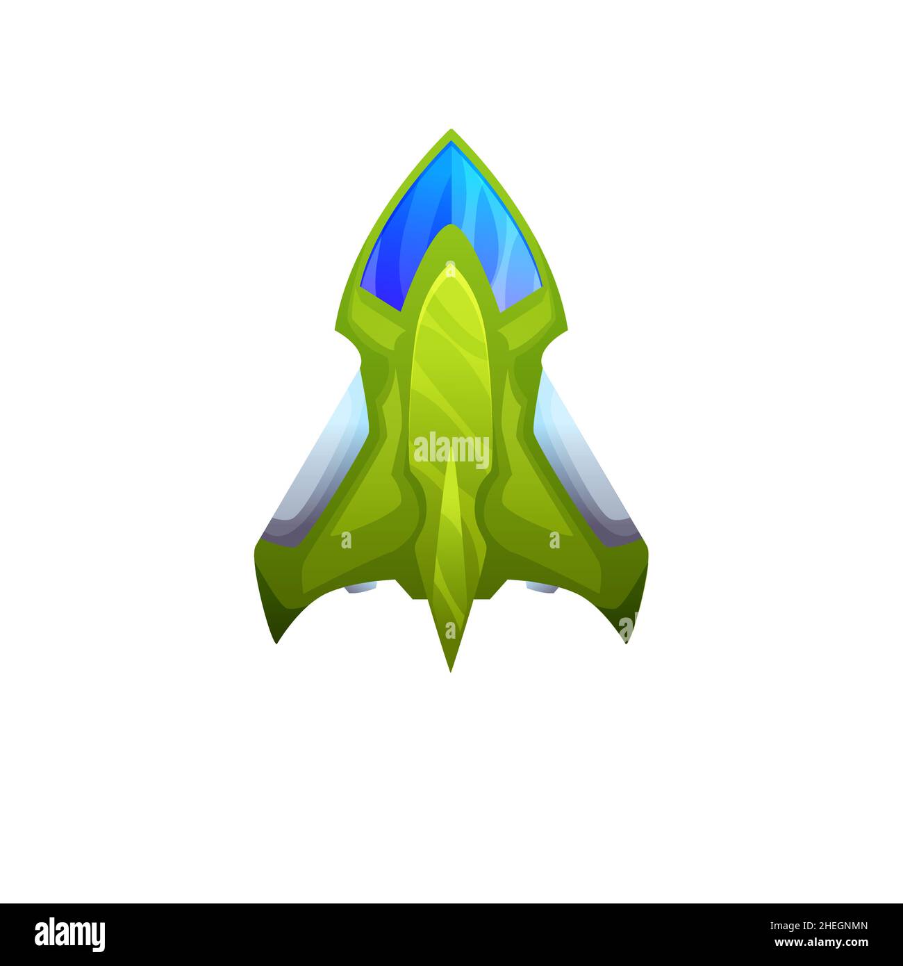 Launch of space rocket, flaming craft boost, ship isolated. Vector new ...