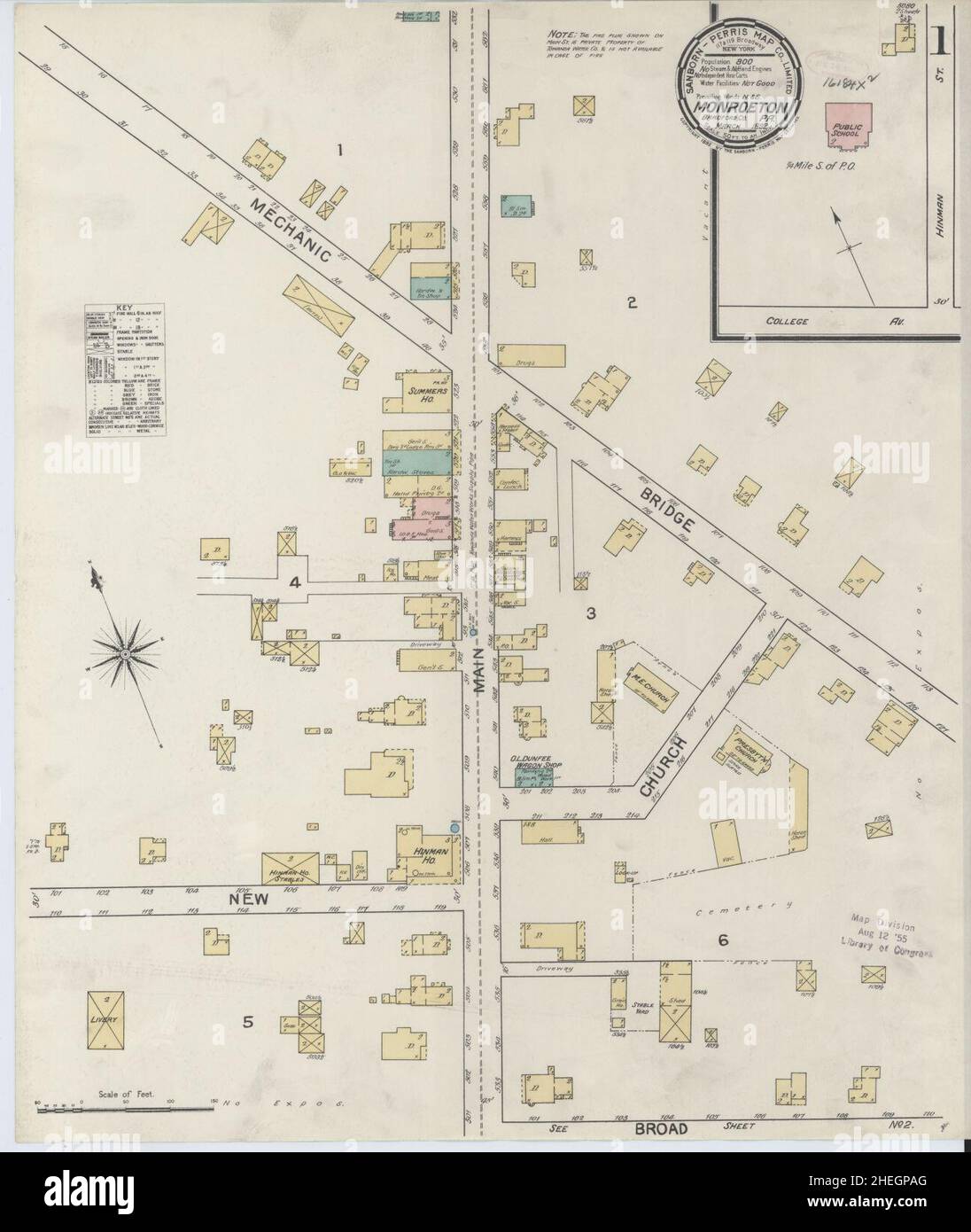 Sanborn Fire Insurance Map from Monroeton, Bradford County ...