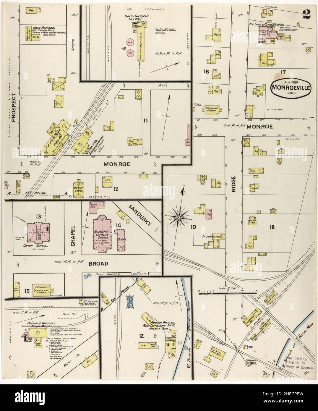 Map of monroeville hi-res stock photography and images - Alamy