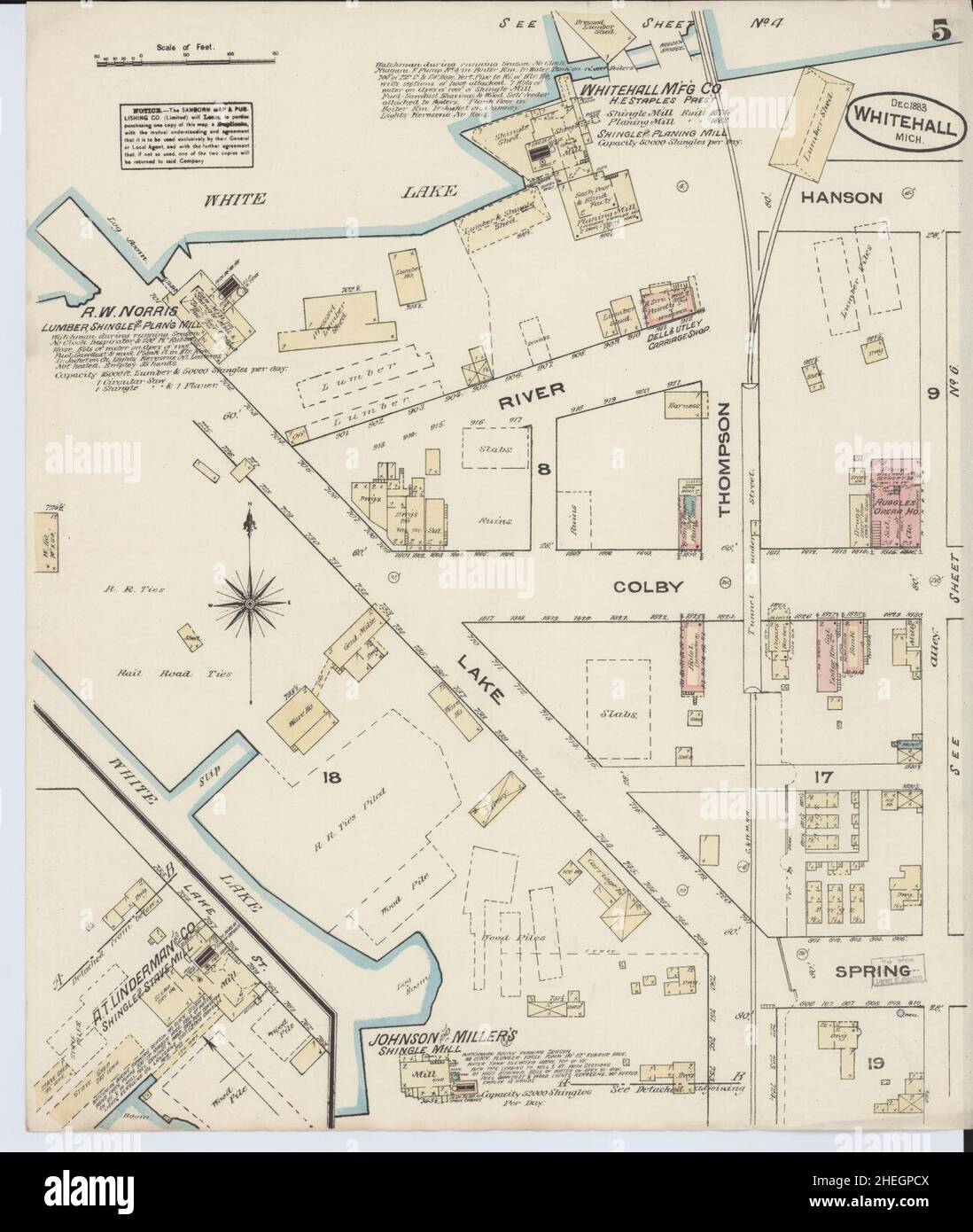 Map of montague michigan hi-res stock photography and images - Alamy