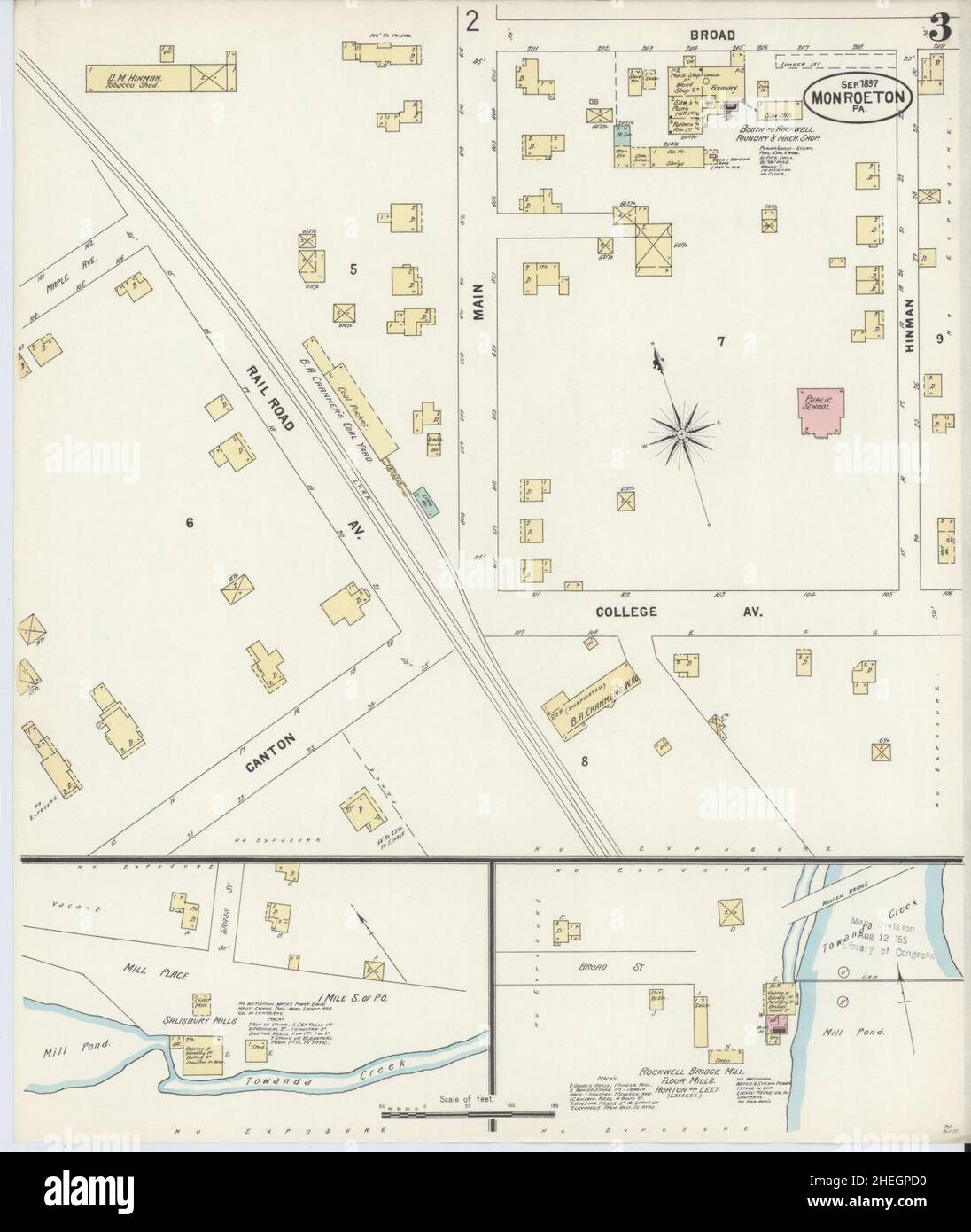 Sanborn Fire Insurance Map from Monroeton, Bradford County ...