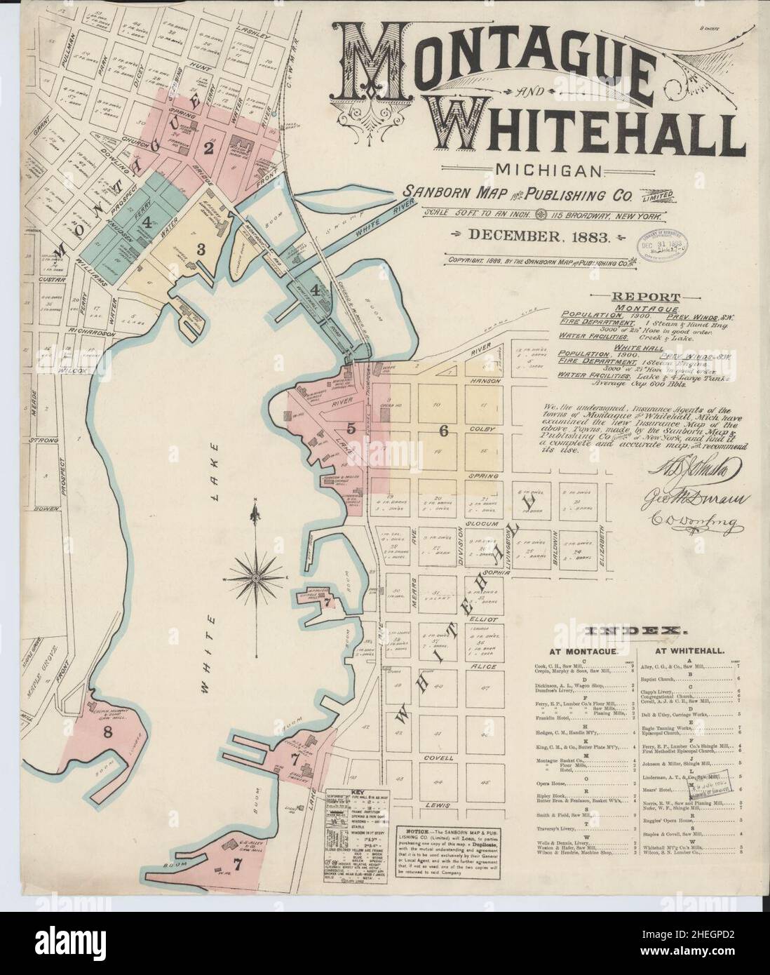 Map of montague michigan hi-res stock photography and images - Alamy