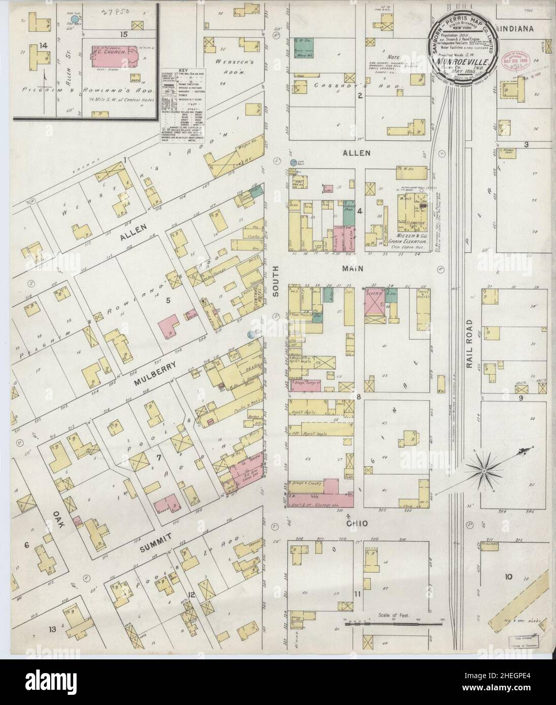 Map of monroeville hi-res stock photography and images - Alamy