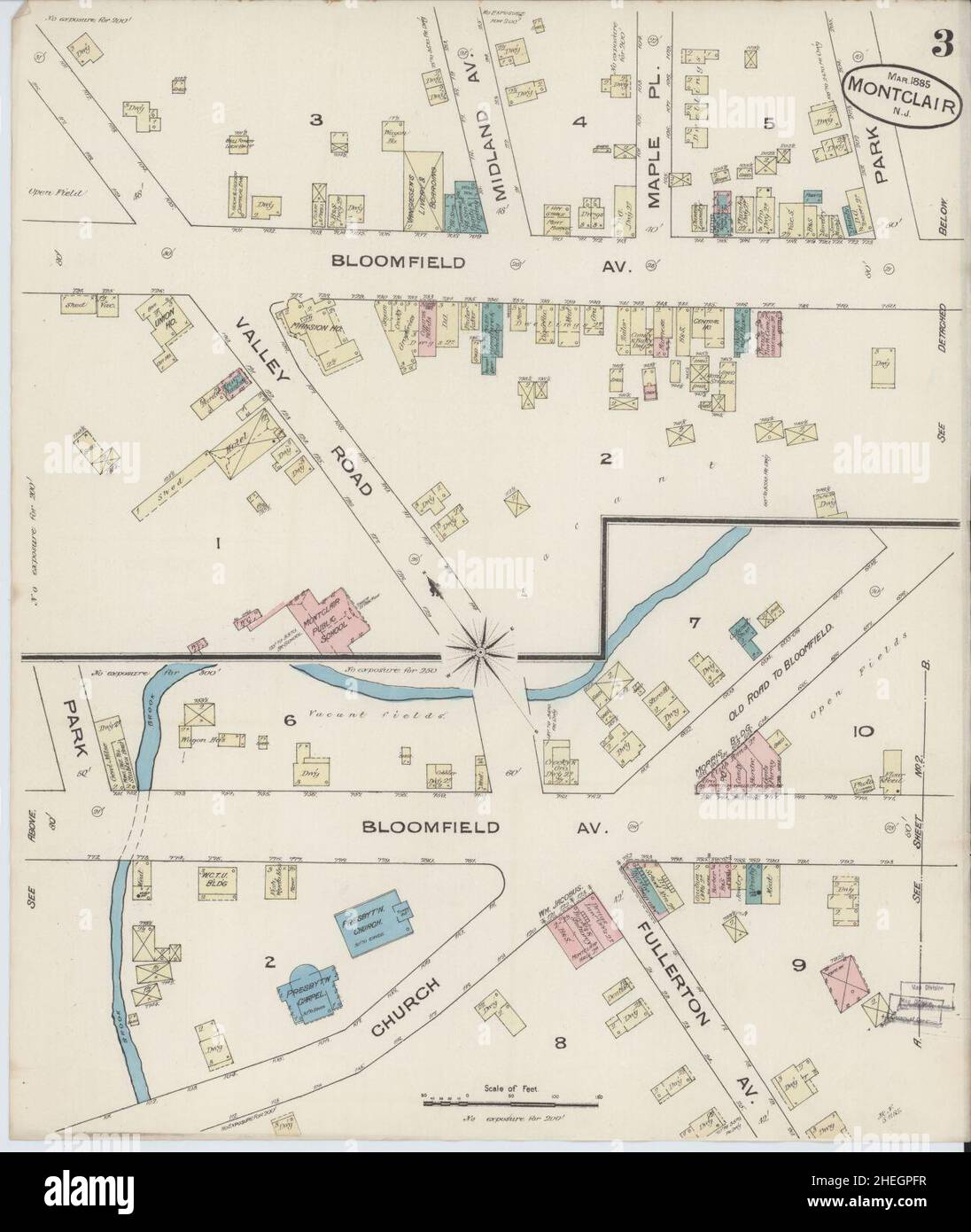 Montclair map hi-res stock photography and images - Alamy