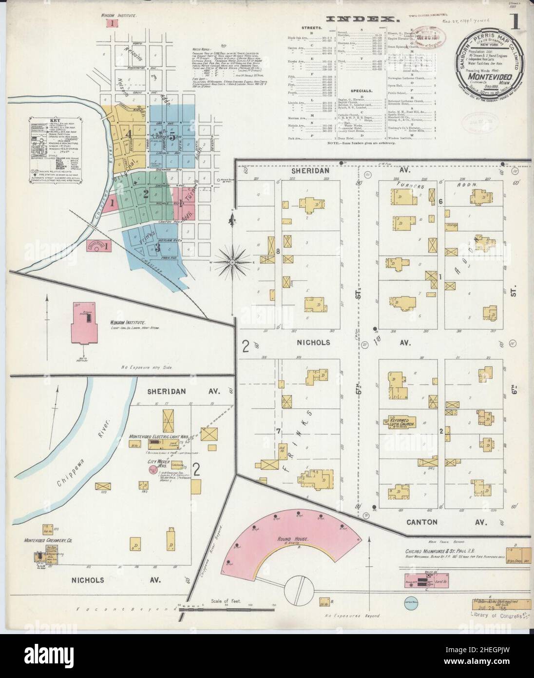 Map of montevideo minnesota hi-res stock photography and images - Alamy