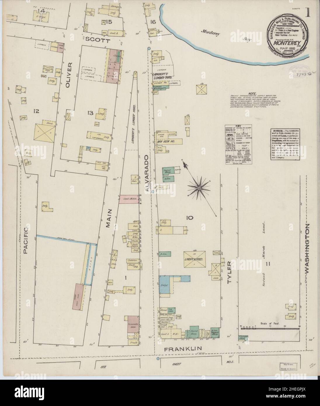 Sanborn Fire Insurance Map from Monterey, Monterey County, California ...