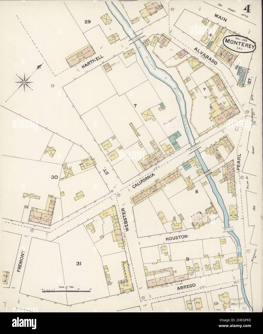 Monterey county map hi-res stock photography and images - Alamy
