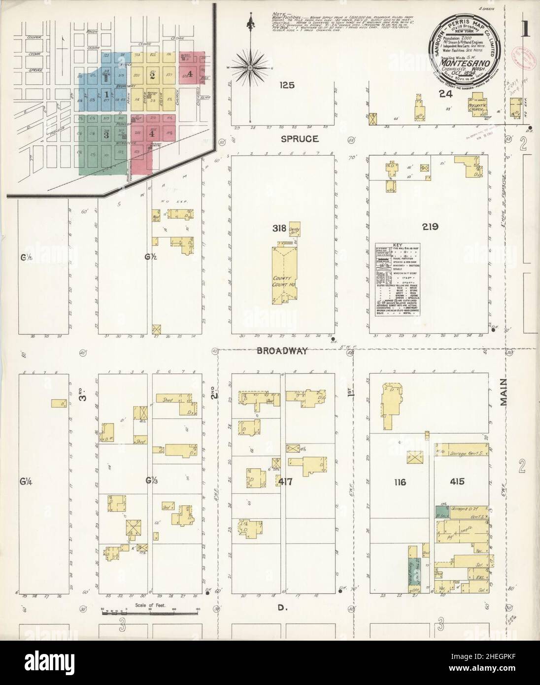 Map of montesano washington hi-res stock photography and images - Alamy