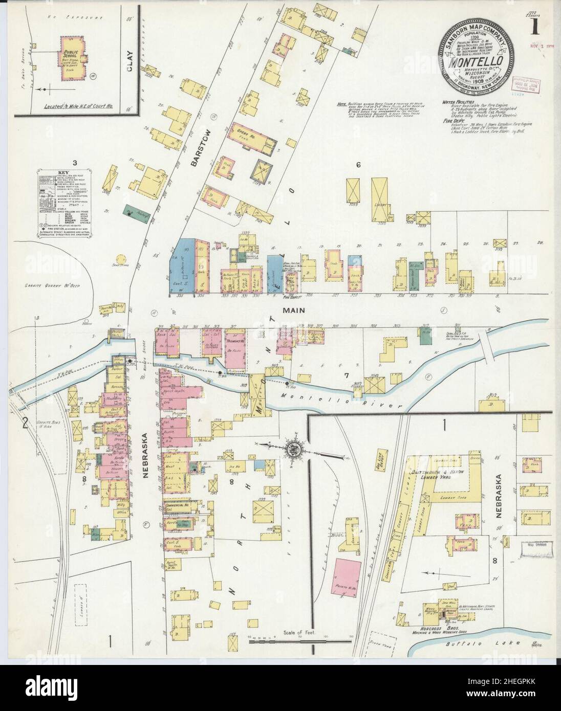 Map of montello wisconsin hi-res stock photography and images - Alamy