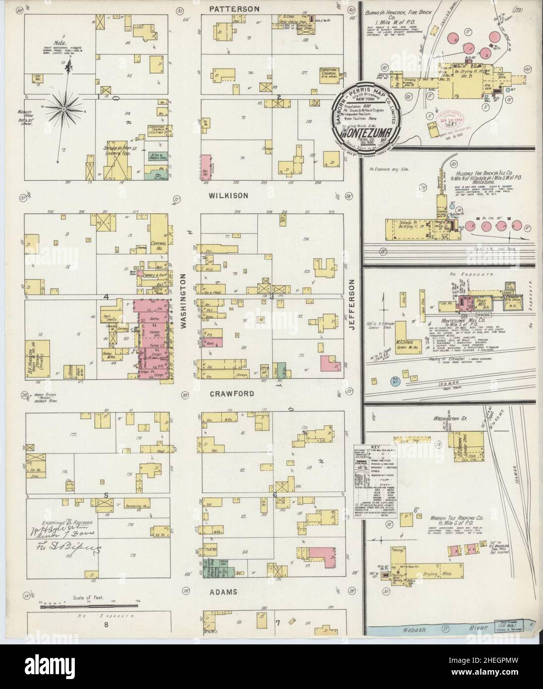Montezuma county map hi-res stock photography and images - Alamy