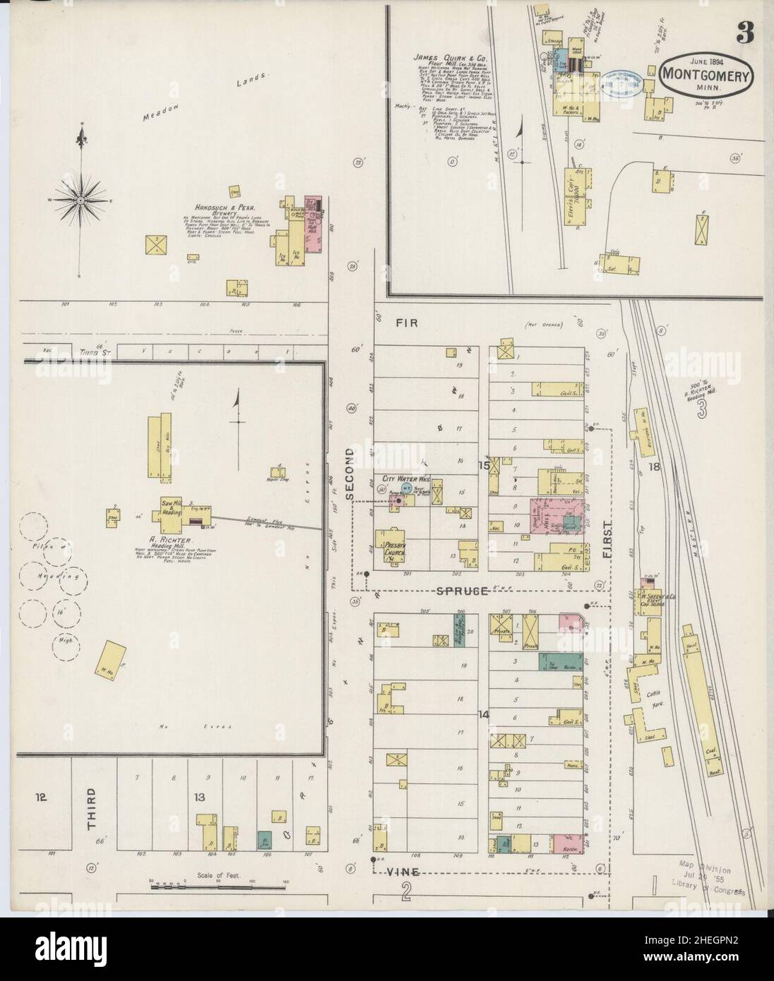 Map of montgomery minnesota hi-res stock photography and images - Alamy