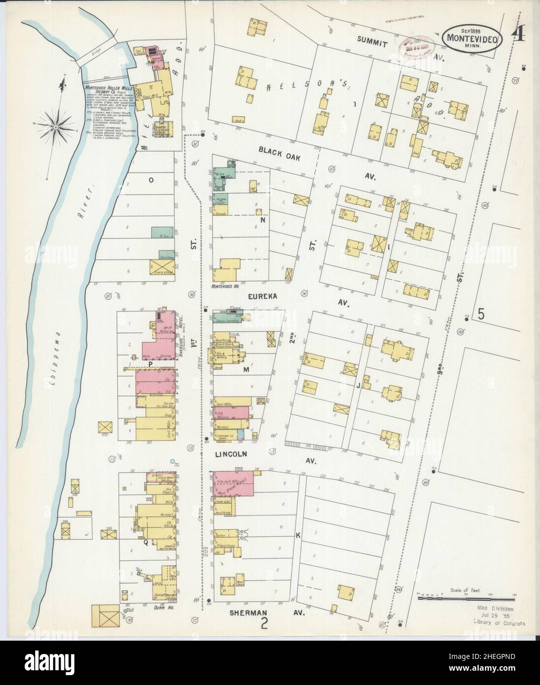 Map of montevideo minnesota hi-res stock photography and images - Alamy