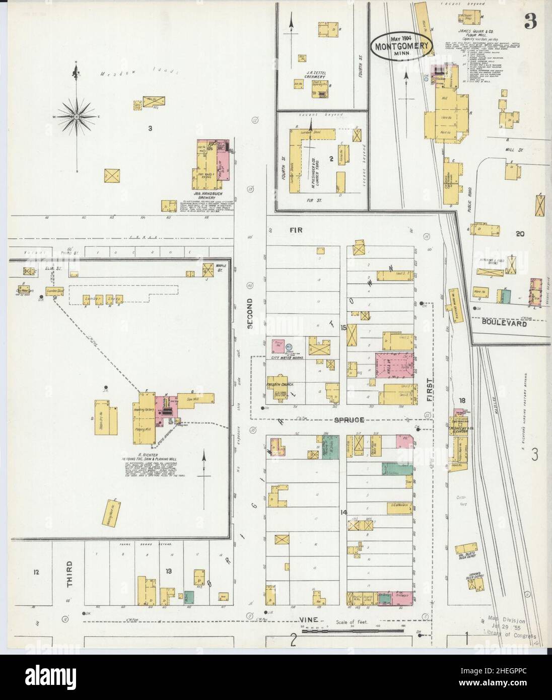 Map of montgomery minnesota hi-res stock photography and images - Alamy