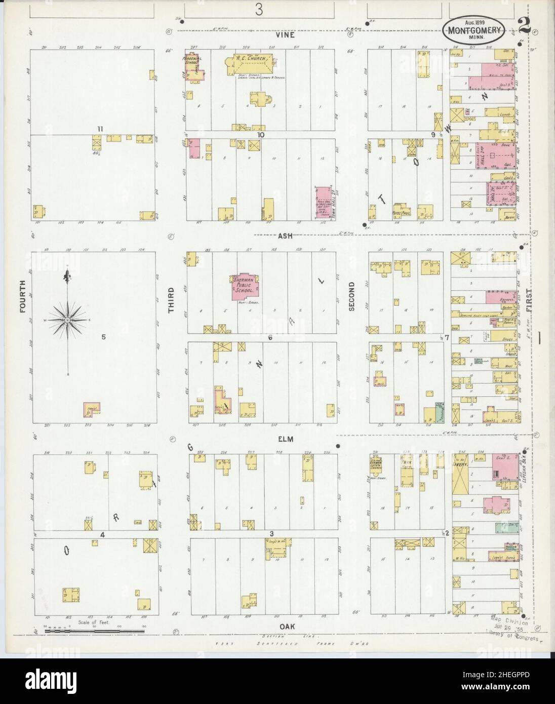 Map of montgomery minnesota hi-res stock photography and images - Alamy