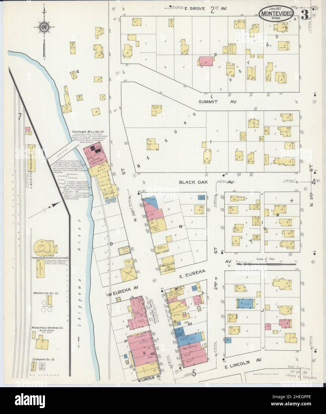 Map of montevideo minnesota hi-res stock photography and images - Alamy