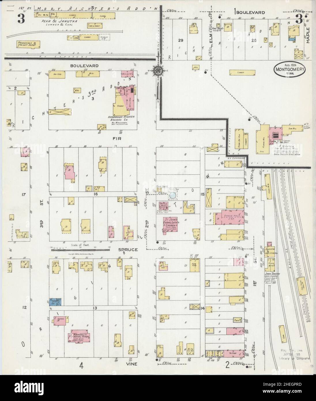 Montgomery minnesota map hi-res stock photography and images - Alamy