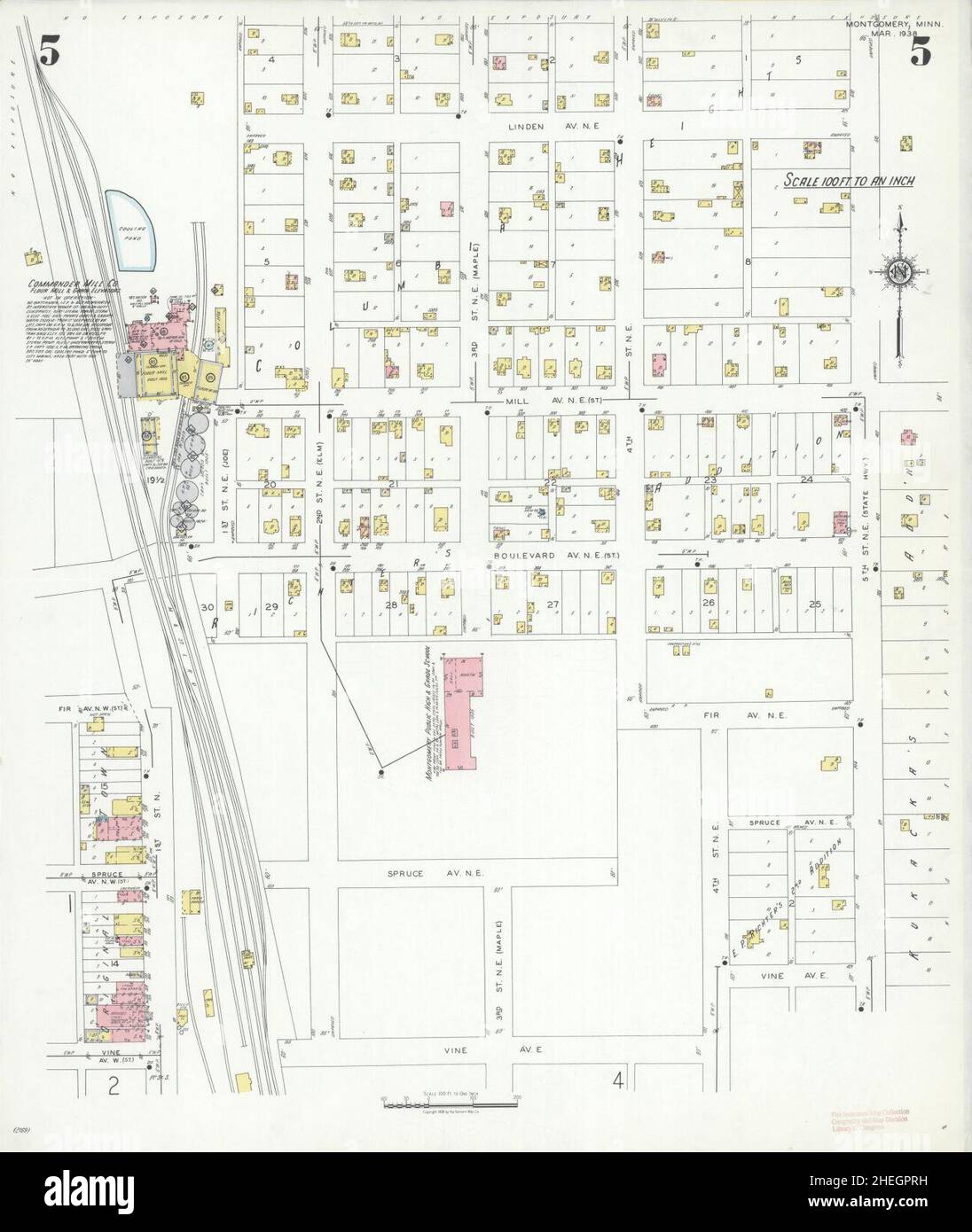 Map of montgomery minnesota hi-res stock photography and images - Alamy
