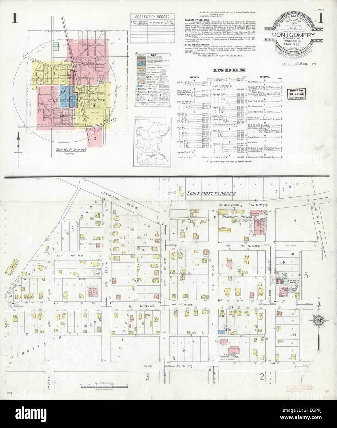Map of montgomery minnesota hi-res stock photography and images - Alamy