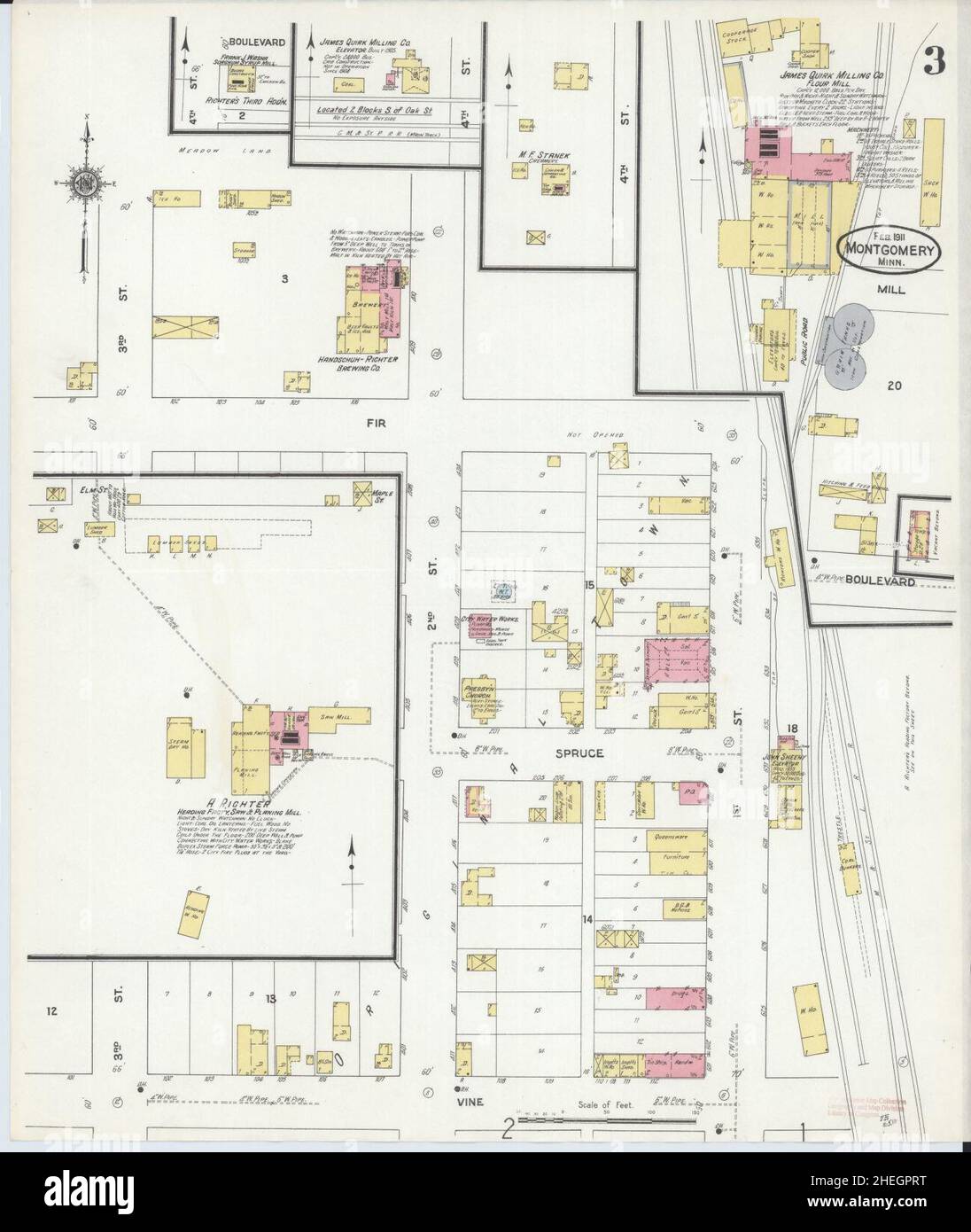 Map of montgomery minnesota hi-res stock photography and images - Alamy