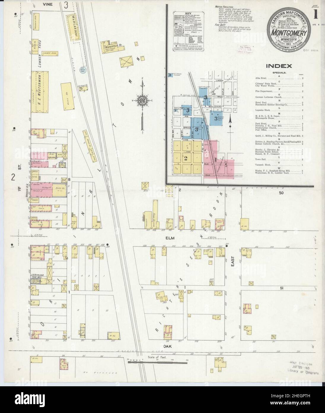 Map of montgomery minnesota hi-res stock photography and images - Alamy
