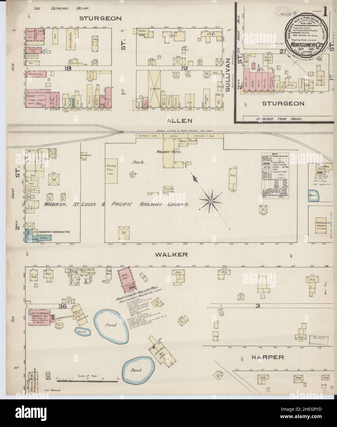 Map of montgomery city hi-res stock photography and images - Alamy