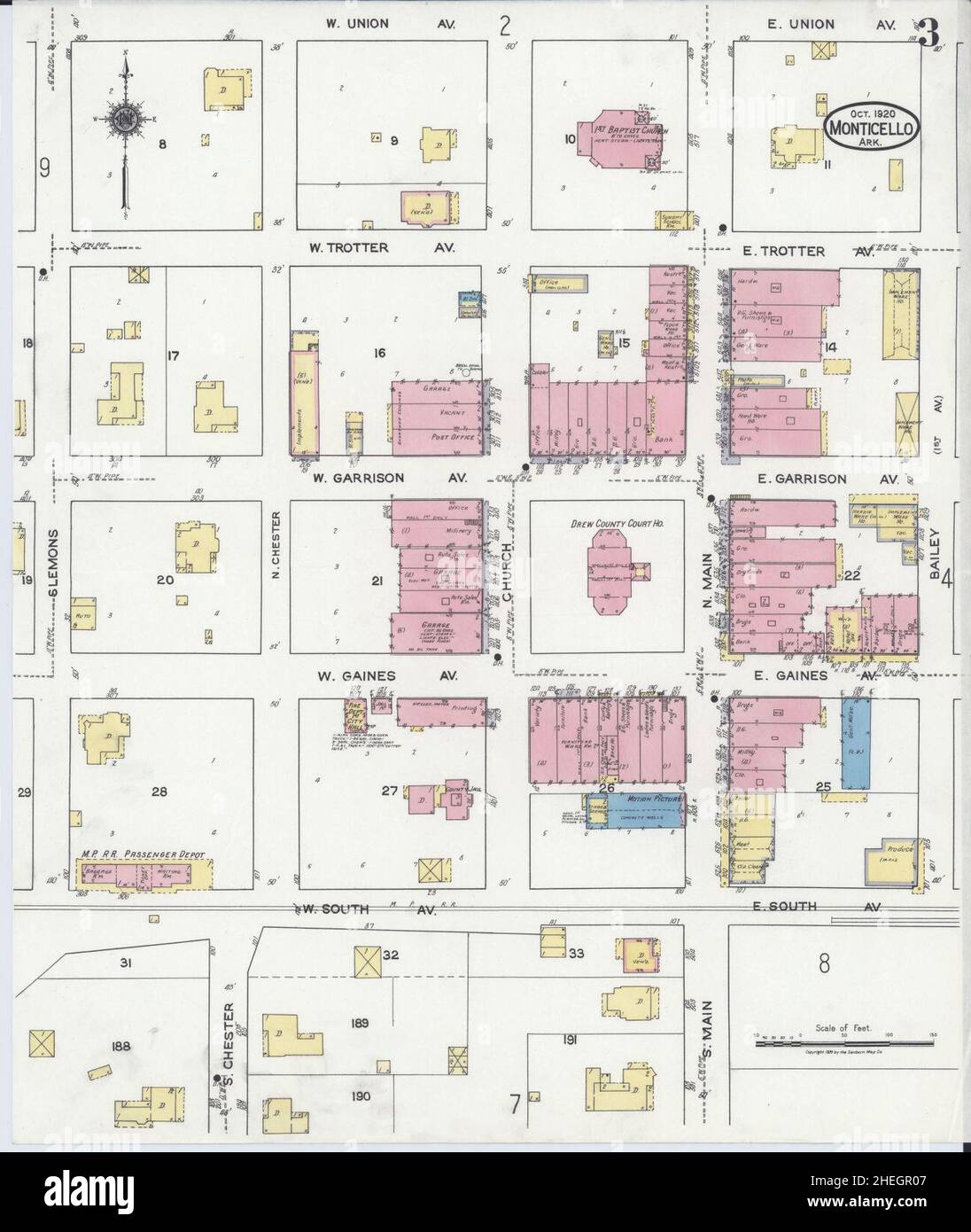 Drew county map hi-res stock photography and images - Alamy