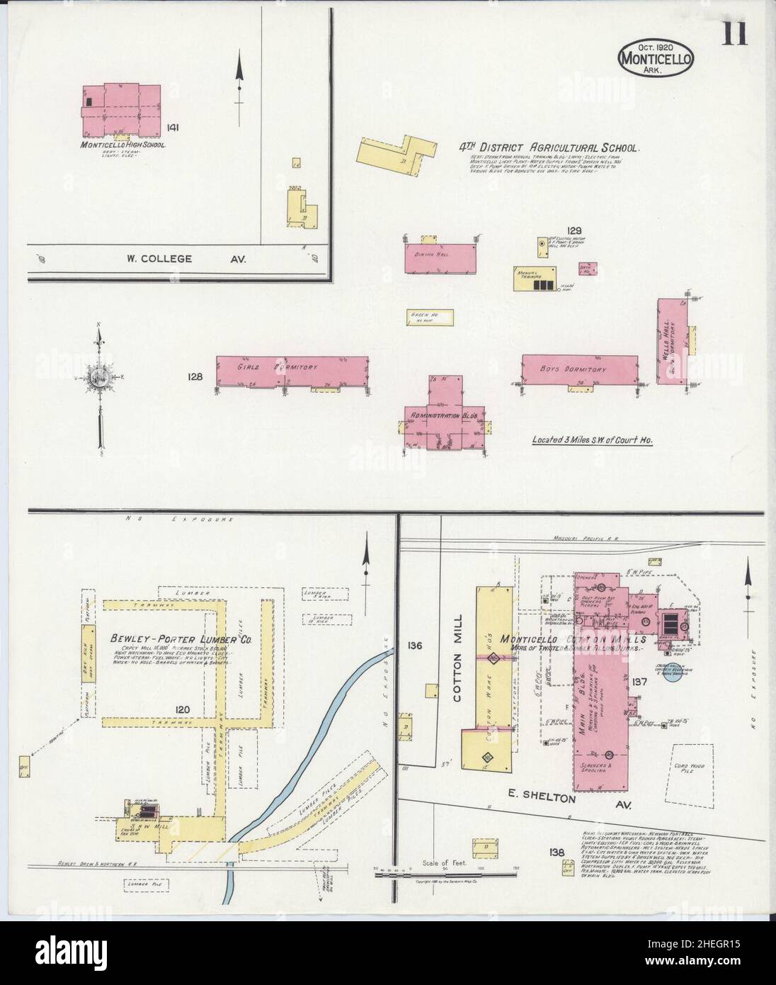 Drew county map hi-res stock photography and images - Alamy