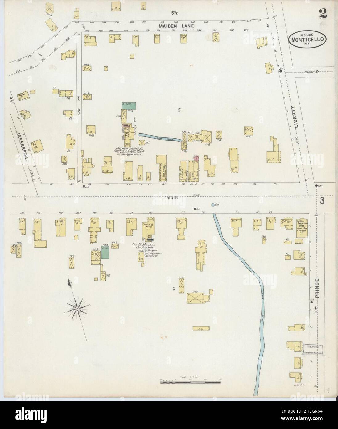 Map of monticello new york hi-res stock photography and images - Alamy