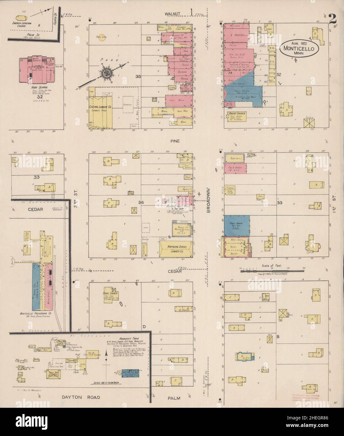 Map of monticello minnesota hi-res stock photography and images - Alamy