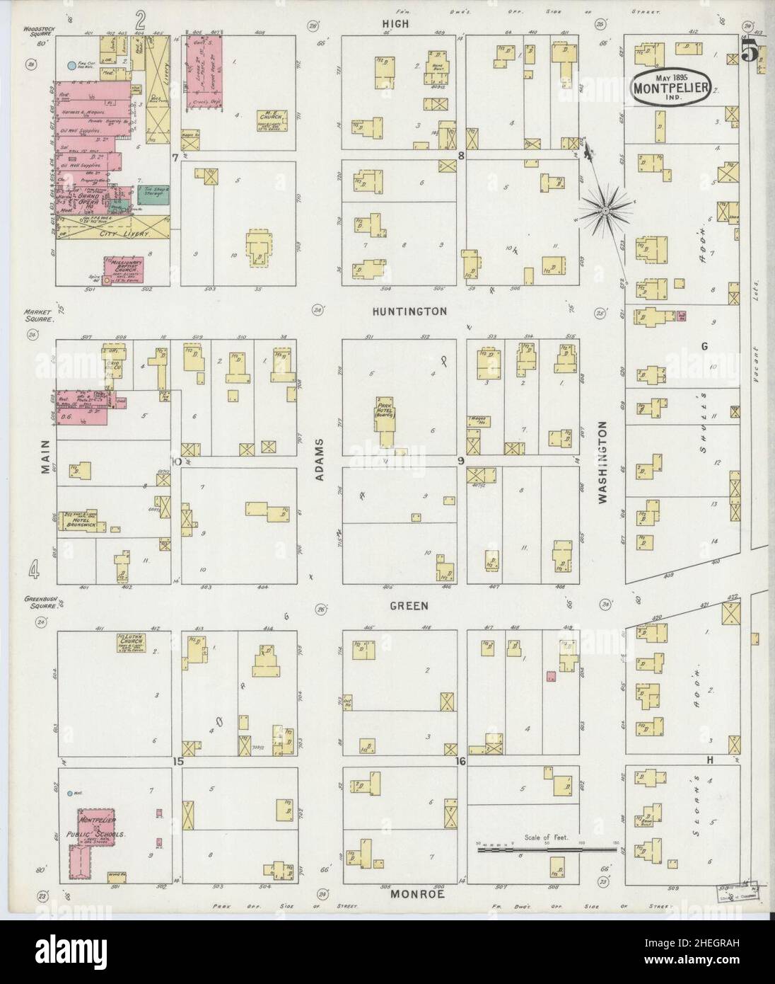 Map of montpelier hi-res stock photography and images - Alamy