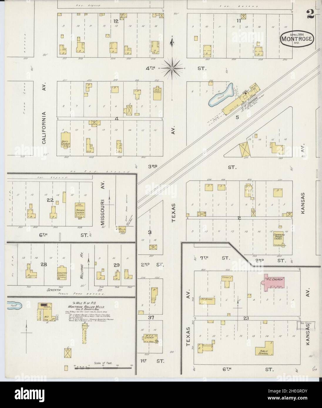Montrose missouri map hi-res stock photography and images - Alamy