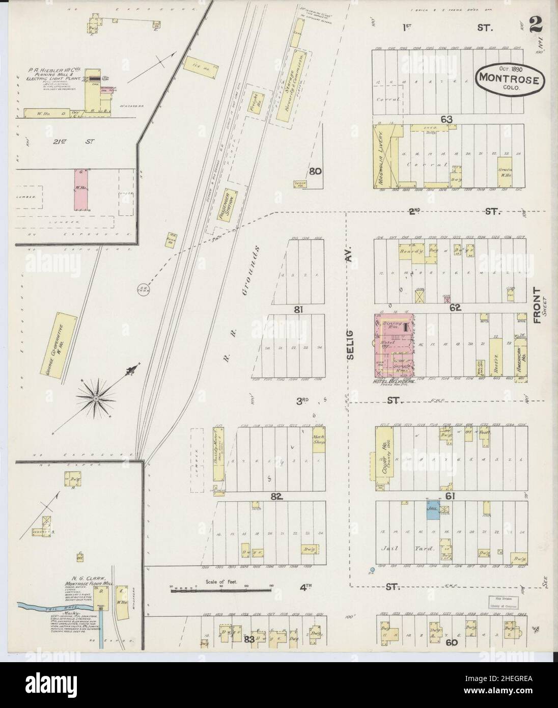Montrose colorado map hi-res stock photography and images - Alamy
