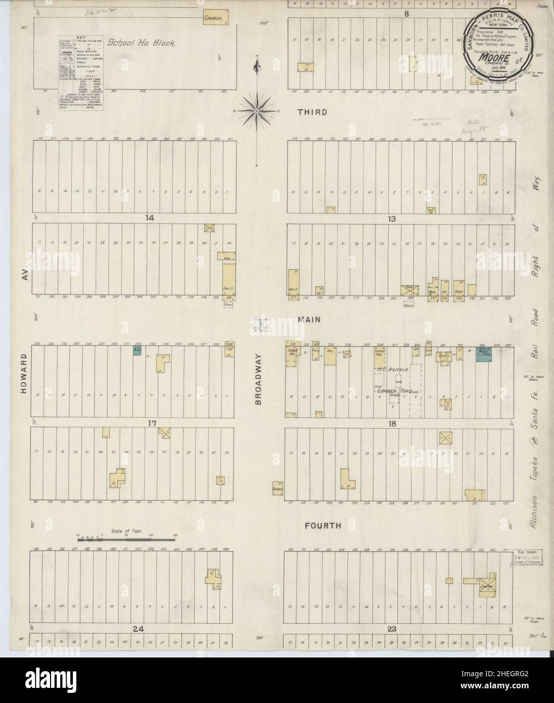 Map of moore oklahoma hi-res stock photography and images - Alamy