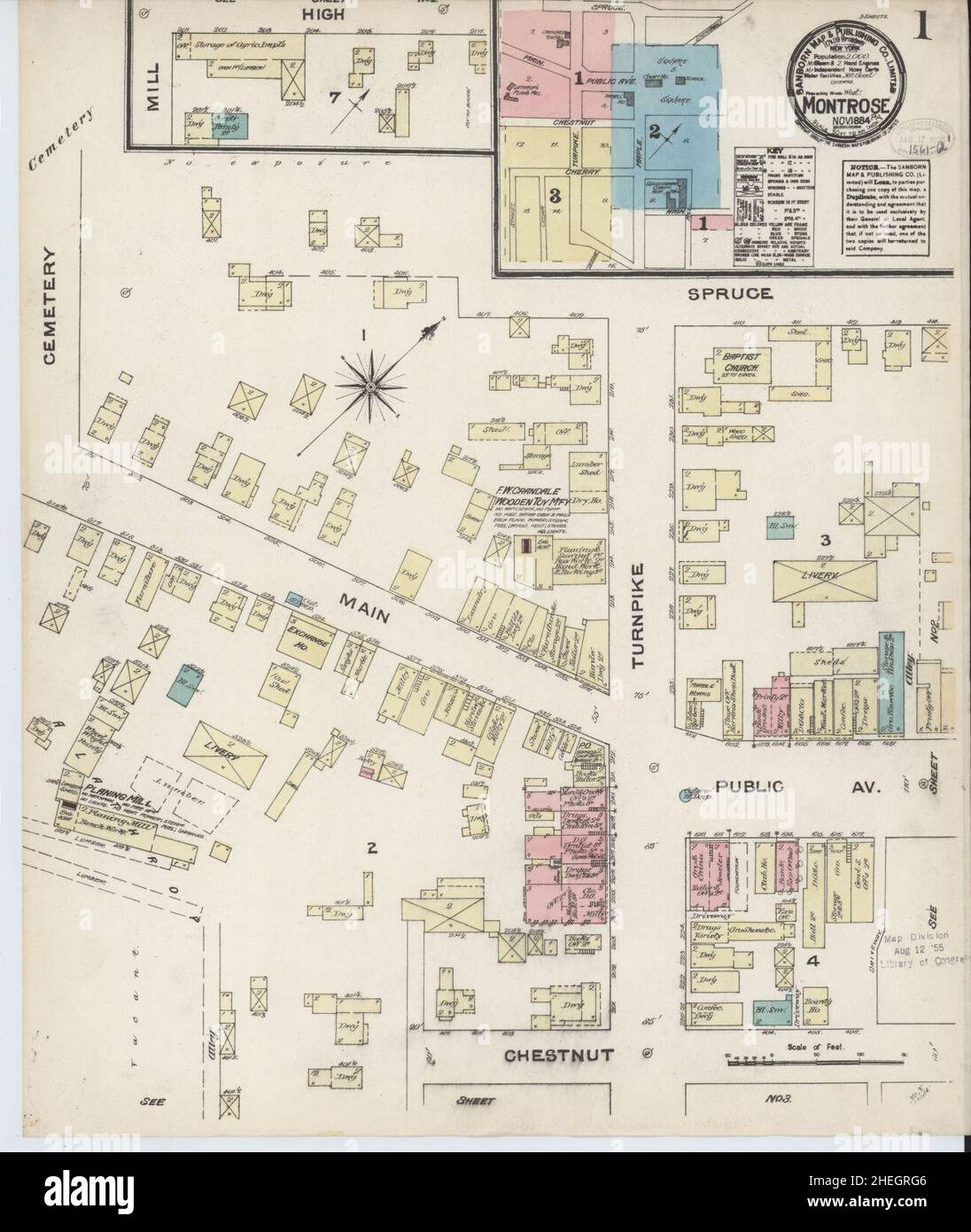 Map of montrose hi-res stock photography and images - Alamy