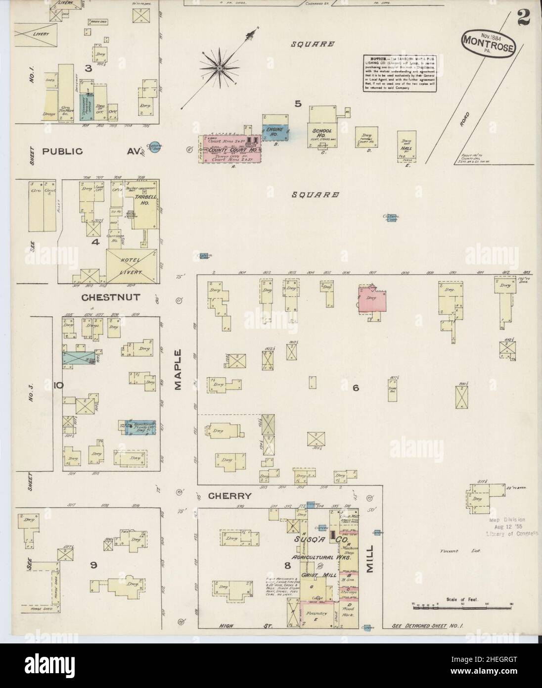 Map of montrose hi-res stock photography and images - Alamy