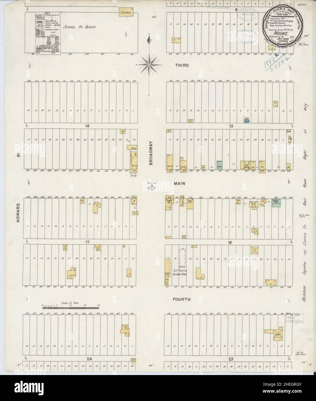 Map of moore oklahoma hi-res stock photography and images - Alamy