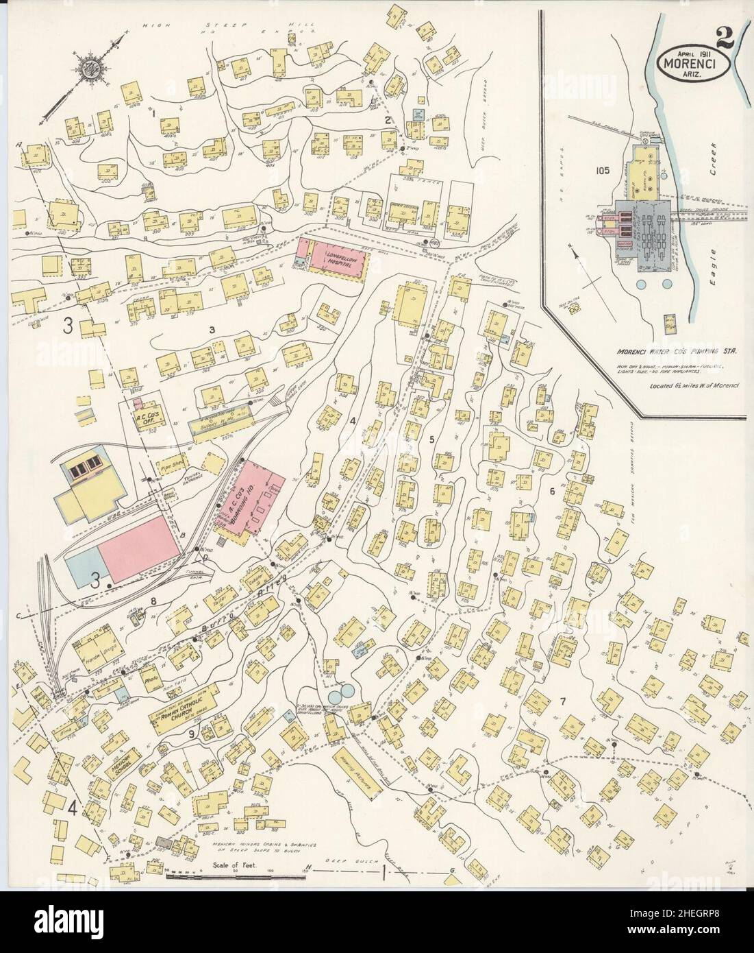 Greenlee county map hi-res stock photography and images - Alamy