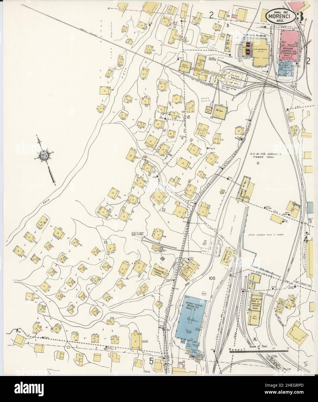 Greenlee county map hi-res stock photography and images - Alamy