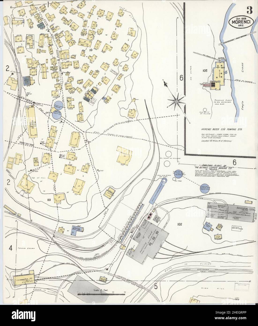 Greenlee county map hi-res stock photography and images - Alamy